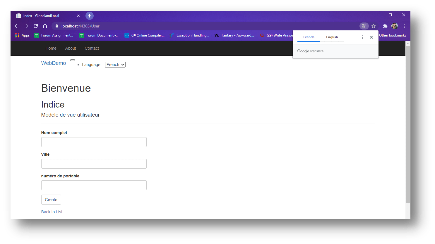 Performing Globalization And Localization Using Resource File In Core